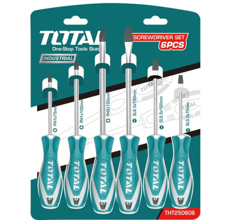 TOTAL THT250606 6 Pcs Screwdriver Set - Fatoolsmart